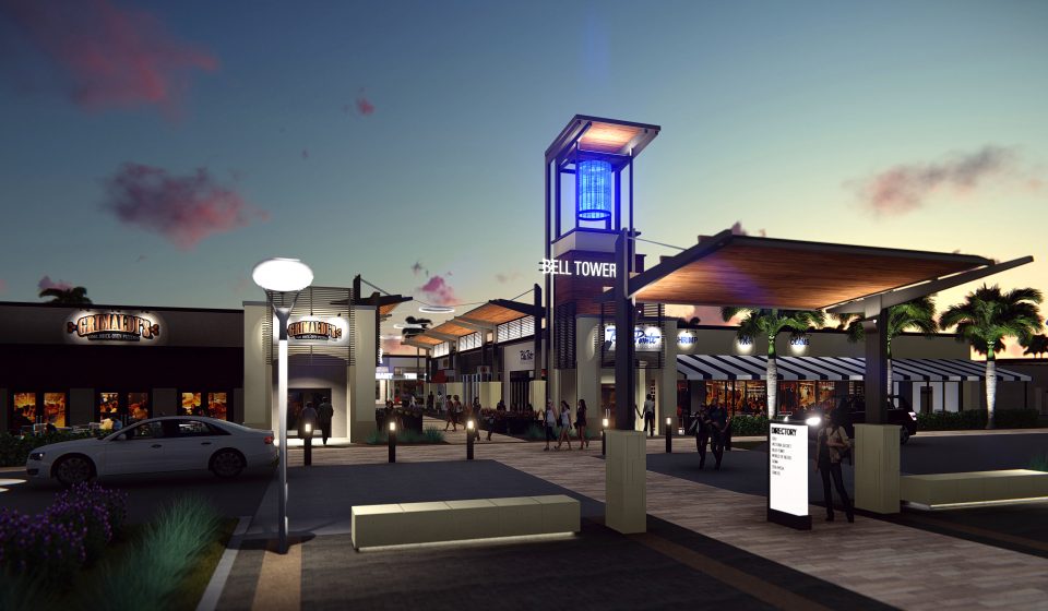 Bell Tower Shops - Exterior Entry | RSP Architects